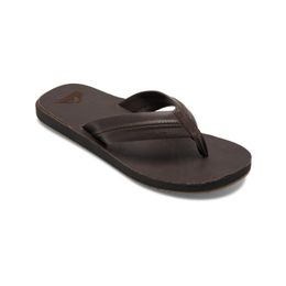 Sandale Quiksilver "Carver Natural", Herren, Gr. 9(42), braun (braun, braun, braun), Obermaterial:Obermaterial: Leder / Au&szlig;ensohle: Gummi;, Schuhe Sandale