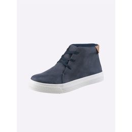Schn&uuml;rschuh Heine, Damen, Gr. 37, blau, Synthetik, Schuhe Schn&uuml;rschuh