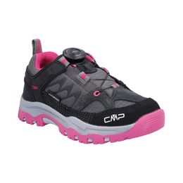 Outdoorschuh CMP "KIDS KIRUNA LOW FITGO TREKKING SHOES WP", Kinder, Gr. 32, pink (grau, fuxia), Leder, Synthetik, Schuhe Outdoorschuh, wasserdicht, Topseller