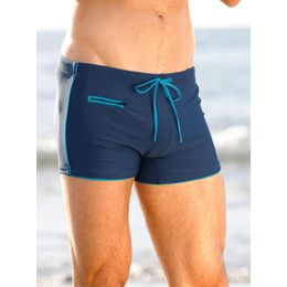Badehose feel good, Herren, Gr. 6, Normalgr&ouml;&szlig;en, blau (dunkelblau), Elasthan, Polyamid, Badehosen Badehose
