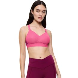 Sport-BH triaction by Triumph "Triaction Hybrid Lite P EX", Damen, Gr. 90, Cup A, rosa (glam pink), Single Jersey, Obermaterial: 46% Polyamid, 36% Polyester, 18% Elasthan, BHs Sport-BH, atmungsaktiv und extremer Halt