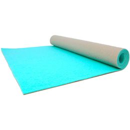 L&auml;ufer "PODIUM", blau (himmelblau), B:100cm H:2,6mm L:400cm, Polypropylen (PP), PRIMAFLOR-IDEEN IN TEXTIL, Teppiche, L&auml;ufer, Breite 100 cm, robuster Nadelfilz, Uni-Farben