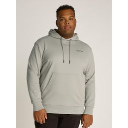 Kapuzensweatshirt "BT_MODERN PHOTO PRINT HOODIE", Herren, Gr. XXL, grau (london fog), Sweatware, Obermaterial: 86% Baumwolle, 14% Polyester, CALVIN KLEIN BIG & TALL, unifarben, B&uuml;ndchen, Sweatshirts Kapuzensweatshirt, in gro&szlig;en Gr&ouml;&szlig;en mit Logodruck
