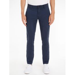 Chinohose Tommy Jeans "TJM SCANTON CHINO PANT", Herren, Gr. 32, L&auml;nge 34, blau (twilight navy), Web, Obermaterial: 98% Baumwolle, 2% Elasthan, k&ouml;rpernah normal, Hosen Chinohose, mit Markenlabel