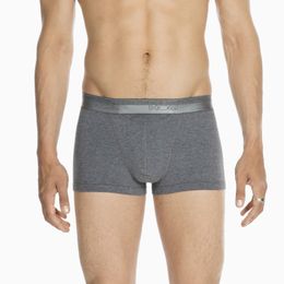 Boxershorts HOM "HO1", Herren, Gr. L, grau, Obermaterial: 65% Baumwolle, 22% Modal, 13% Elasthan, unifarben, bequem, Unterhosen Boxershorts, bequem, weich, eng, elastisch, basic, breiter Bund, Baumwollmix, Topseller