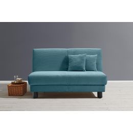 ell+ell Schlafsofa ELL + ELL "Enny", blau (petrol), B:125cm H:85cm T:100cm, 92% Polyester 8% Nylon, Sofas, Schlafsofa