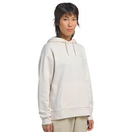 Kapuzenpullover Jack Wolfskin "ESSENTIAL HOODIE W", Damen, Gr. S (36), wei&szlig; (cotton, wei&szlig;), Obermaterial: 100% Baumwolle, Pullover Kapuzenpullover