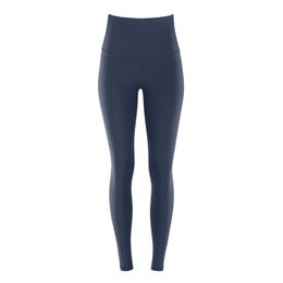 Leggings WINSHAPE "Functional Comfort HWL117C", Damen, Gr. M, Normalgr&ouml;&szlig;en, grau (anthrazit), 85% Polyester, 15% Elasthan, Hosen Leggings, mit V-Shape Applikation und Core-Bund
