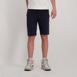 Shorts Cars Jeans "KIDS BRAGA SW SHORT", Jungen, Gr. 8 (122), N-Gr, blau (navy), Web, Obermaterial: 78% Baumwolle, 22% Polyester, unifarben, regular fit, Hosen Shorts