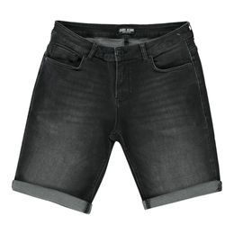 Jeansshorts Cars Jeans "CALIFORNIA Den", Herren, Gr. XS, N-Gr, schwarz used, Web, Obermaterial: 79% Baumwolle, 20% Polyester, 1% Elasthan, Abriebeffekte, regular fit, Jeans Jeansshorts