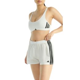 Webboxer adidas Sportswear "Sport Active Essentials Cotton 3 Stripes", Damen, Gr. M, 100, wei&szlig;, Webqualit&auml;t, Obermaterial: 100% Baumwolle, weit, Unterhosen Webboxer, &uuml;berzogener, elastischer Bund, Pure Cotton, weites Bein, atmungsaktiv