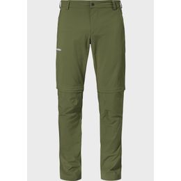 Sch&ouml;ffel Zip-away-Hose SCH&Ouml;FFEL "Pants Folkstone Zip Off", Herren, Gr. 56, Normalgr&ouml;&szlig;en, gr&uuml;n (6737, gr&uuml;n), Oberstoff: 89% Nylon, 11% Elasthan, Hosen Zip-away-Hose