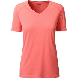 Funktionsshirt LPO "Damen Funktionsshirt Amira", Damen, Gr. 34 (XS), fiery coral melange, Wirkware: Active Dry - 94% Recycling PES, 6% EL, Shirts Funktionsshirt