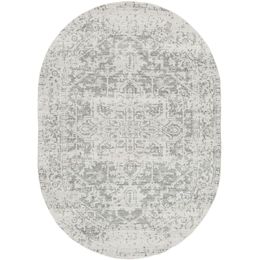 Teppich LIVABLISS "SYRACUSA, 275x200 cm", grau 1, B:200cm H:11mm L:275cm, Kunstfaser, Teppiche, Teppich, Vintage Orientteppich, Traditional Kurzflor Boho Wohnzimmerteppich