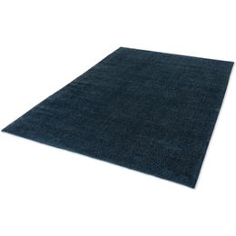 Sch&ouml;ner Wohnen Kollektion Teppich "Aura" Gr. 3, blau, B:140cm H:15mm L:200cm, Kunstfaser, Viskose, SCH&Ouml;NER WOHNEN-KOLLEKTION, Teppiche, Teppich, seidige Viskose, Wohnzimmer