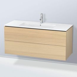 Duravit L-Cube Schrank mit ME by Starck Waschtisch, 2 Ausz&uuml;ge, 233612AA00+LC624307171,