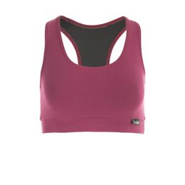 Sport-Bustier WINSHAPE "WVR1", Damen, Gr. M, lila (berry love), Obermaterial: 90% Baumwolle, 10% Elasthan, BHs Sport-Bustier