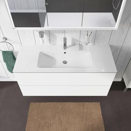 Duravit L-Cube Schrank mit ME by Starck Waschtisch, 2 Ausz&uuml;ge, 233612AA00+LC624301818,