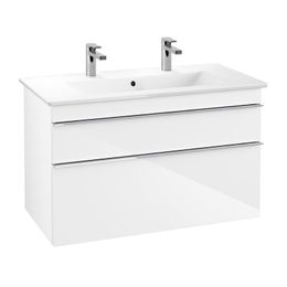 Villeroy & Boch Villeroy & Boch Venticello Schrank mit Doppelwaschtisch, 2 Ausz&uuml;ge, 4104AKRW+A92601DH,