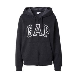 GAP Zip-Up Hoodie 'HERITAGE' female Grey size XS