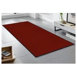 Fu&szlig;matte "Original Uni, Schmutzfangteppich" Gr. 11, rot, B:75cm H:9mm L:190cm, Kunstfaser, wash+dry BY KLEEN-TEX, Teppiche, Fu&szlig;matte, Schmutzmatte, rutschhemmend, auch als L&auml;ufer erh&auml;ltlich