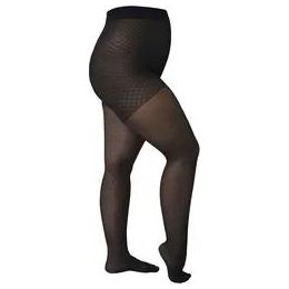 Feinstrumpfhose Camano "fine curvy", Damen, Gr. 48/50, schwarz, Obermaterial: 88% Polyamid, 12% Elasthan, gepunktet, elastisch, Strumpfhosen Feinstrumpfhose, Curvy-Tights, Tupfen-Allover