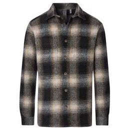 Langarmhemd Casamoda "Casamoda Hemdjacke kariert", Herren, Gr. XXL, Normalgr&ouml;&szlig;en, braun, 70% Polyester, 30% Wolle, kariert, Hemden
