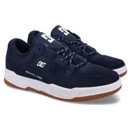 Schn&uuml;rschuh DC Shoes "Construct", Herren, Gr. 6(38), blau (navy, blau), Obermaterial:54.6% Leder, 20.9% Synthetikmaterial, 25.5% Microfaser;, Schuhe Schn&uuml;rschuh