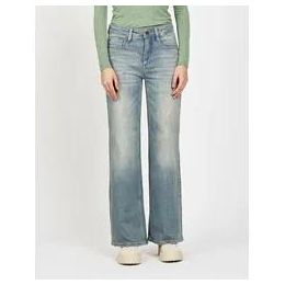 Weite Jeans Gang "94AMELIE WIDE", Damen, Gr. 29, N-Gr, soft dirty, Denim/Jeans, Obermaterial: 97% Baumwolle, 1% Elasthan, 1% Elastomultiester, 1% sonstige Fasern, weit lang, Jeans