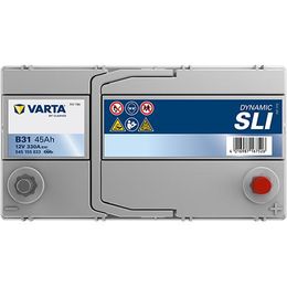 Varta Starterbatterie DYNAMIC SLI 12 V, 45 Ah, 330 A 545155033K262 12V 45Ah 330A f&uuml;r RENAULT DAEWOO SUZUKI FIAT / LANCIA TOYOTA MAZDA FORD NISSAN OPEL