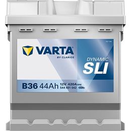 Varta Starterbatterie DYNAMIC SLI 12 V, 44 Ah, 420 A 544401042K262 12V 44Ah 420A f&uuml;r RENAULT VW PEUGEOT FIAT TOYOTA CITRO&Euml;N AUDI SMART CHEVROLET BMW O