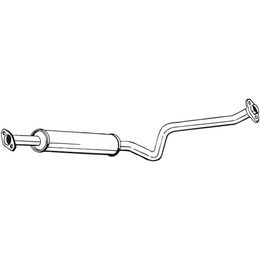 BOSAL Mittelschalld&auml;mpfer 284099 f&uuml;r NISSAN