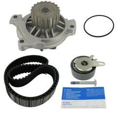 SKF Wasserpumpe + Zahnriemensatz VKMC 01253 mit Dichtungen f&uuml;r SKODA VW SEAT AUDI VOLVO 074109119R 074121005M 046109119E