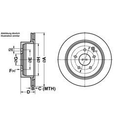 ATE Bremsscheibe 24.0116-0122.1 hinten rechts links bel&uuml;ftet 308mm f&uuml;r INFINITI NISSAN 43206-3JA0A 43206-CA000 43206-CK000