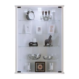 Vcm Glasvitrine h&auml;ngend Vitrine Glas mit ESG-Sicherheitsglas Ma&szlig;e ca. H. 88 x B. 67 x T. 23 cm (ohne F&uuml;&szlig;e) H&auml;ngevitrine Glas Modern und platzsparend Glas Vitrinenschrank - Vecko