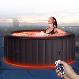 Miweba MSPA Whirlpool Urban Aurora U-AU061 f&uuml;r 6 Personen mit LED, M-ONE und Ozon-Desinfektion (U-AU062 UVC+)