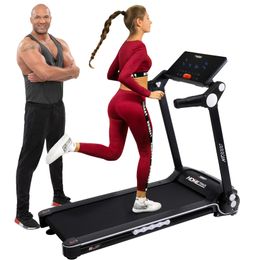 miweba Sports Laufband Home Track HT3000, mit Steigung, 1300 Watt, 1-16 km/h, 12 Programme, klappbar (2.0, Schwarz/Wei&szlig;)