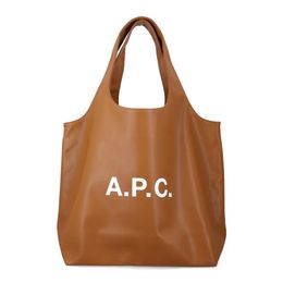 A.P.C. Shopper & Totes - Ninon Tote Bag With Logo - Gr. unisize - in Braun - f&uuml;r Damen