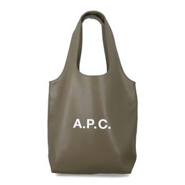 A.P.C. Shopper & Totes - Ninon Small Faux Leather Tote - Gr. unisize - in Grau - f&uuml;r Damen