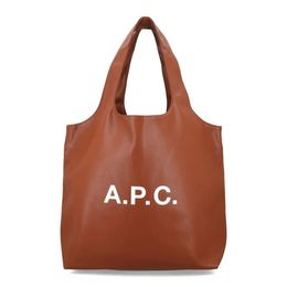 A.P.C. Shopper & Totes - Ninon Tote Bag With Logo - Gr. unisize - in Braun - f&uuml;r Damen
