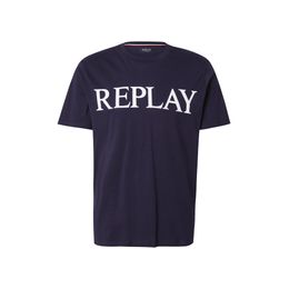 Replay T-Shirt Herren Gr&ouml;&szlig;e XXL marine / wei&szlig;