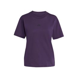 adidas Sportswear Funktionsshirt Damen Gr&ouml;&szlig;e L dunkellila / schwarz
