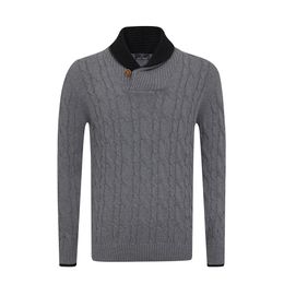 Jacey Quinn Pullover Herren Gr&ouml;&szlig;e S grau / schwarz