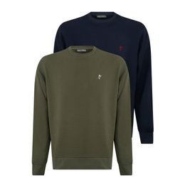 Jacey Quinn Sweatshirt Herren Gr&ouml;&szlig;e M blau / khaki / rot