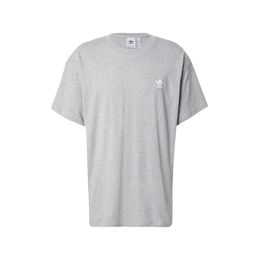 adidas originals T-Shirt 'Trefoil Essentials' Herren Gr&ouml;&szlig;e L grau / wei&szlig;