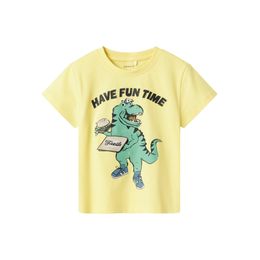 name it T-Shirt Jungen Gr&ouml;&szlig;e 110 beige / hellgelb / smaragd / schwarz