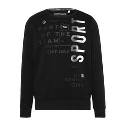 CAMP DAVID Sweatshirt Herren Gr&ouml;&szlig;e XXL grau / schwarz / offwhite