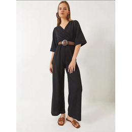 Bianco Lucci Jumpsuit Damen Gr&ouml;&szlig;e L schwarz
