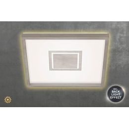 LED Deckenleuchte "GEO", silber, Briloner Leuchten, Wohnzimmer, Leuchten