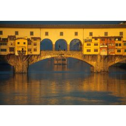 papermoon Fototapete "Br&uuml;cke Italien", B/L: 4,5m x 2,8m, Bahnen: 9 Stk., bunt, Schlafzimmer, Tapeten